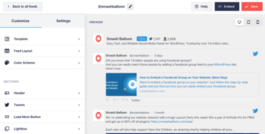 Setting up the Free Custom Twitter Feeds WordPress Plugin - Smash Balloon