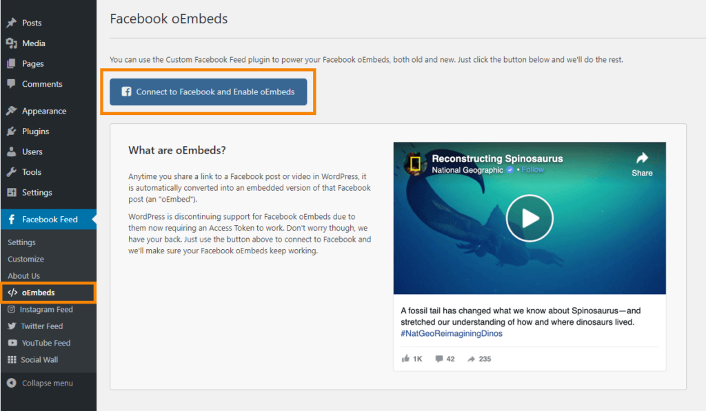 Come risolvere il problema dell'oEmbed di Facebook e Instagram in WordPress - Smash Balloon