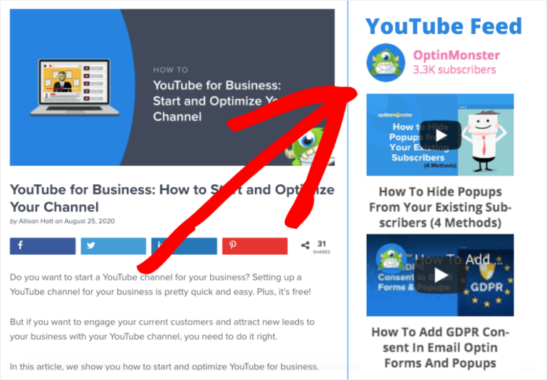 How to Add YouTube Feed to Your Website (Step by Step Guide)