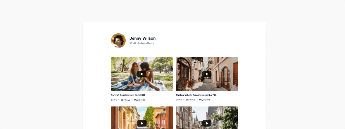 YouTube Feed Features