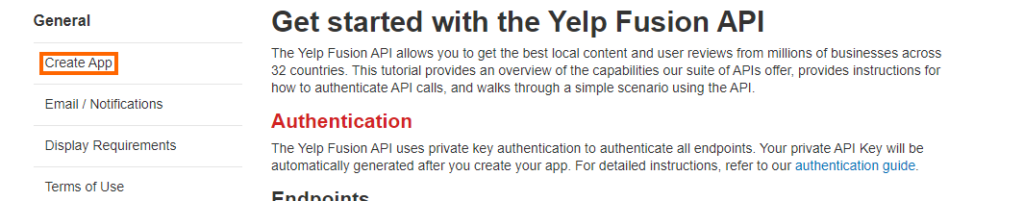 Creating a Yelp API Key - Smash Balloon