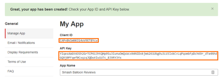Creating a Yelp API Key - Smash Balloon