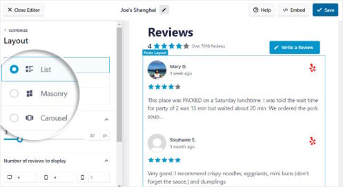 Add Yelp Reviews Widget to Your Website in 5 Steps (+ Screenshots)