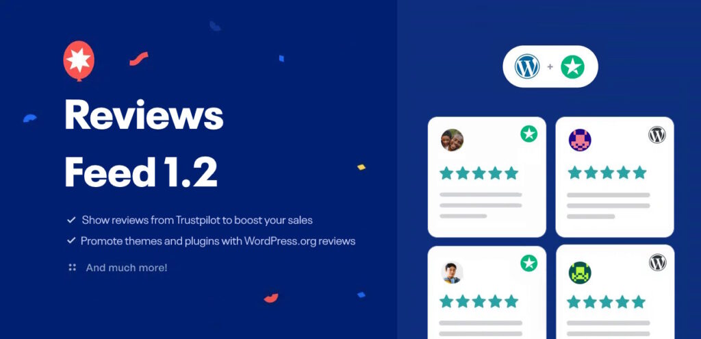 [NEW] Introducing Reviews Feed 1.2: Show Reviews From Trustpilot and WordPress.org