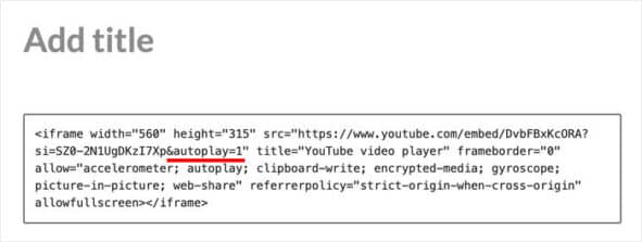 How to Fix YouTube Embed Autoplay Not Working